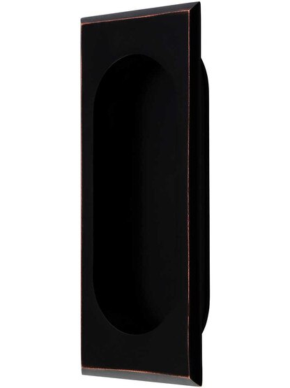 4" Solid Brass Rectangular Pocket-Door Flush Pull | House of Antique Hardware